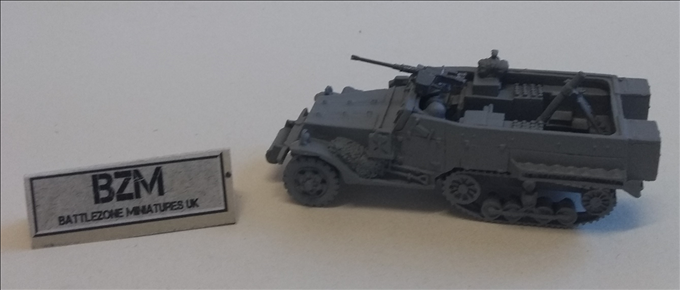 M4A1 Half-track 81mm mortar carriage - Battlezone Miniatures